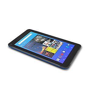 Ematic 7" HD 16GB Quad-Core Tablet with Android 5.1, Lollipop, Bluetooth, Dual Camera, (Blue)
