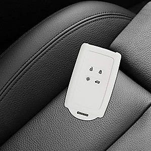 kwmobile Key Cover Compatible with Renault - White