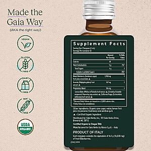 Gaia Herbs Black Elderberry, NightTime Syrup - Immune Support Supplement - With Organic Black Elderberries, California Poppy & Lemon Balm for Restful Sleep & Immune Defense - 5.4 Fl Oz (32-Day Supply)