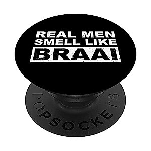 Braai Men Funny South Africa Family BBQ PopSockets PopGrip: Swappable Grip for Phones & Tablets