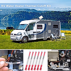 WERWMRE 14PCS RV Water Heater Thermal Cut Off Kit, RV Hot Water Heater Overheating Protection Fuse Replacement Part for Atwood 93866, Auto Spare Work on Electronic Furnace Water Heater & Toilet Parts