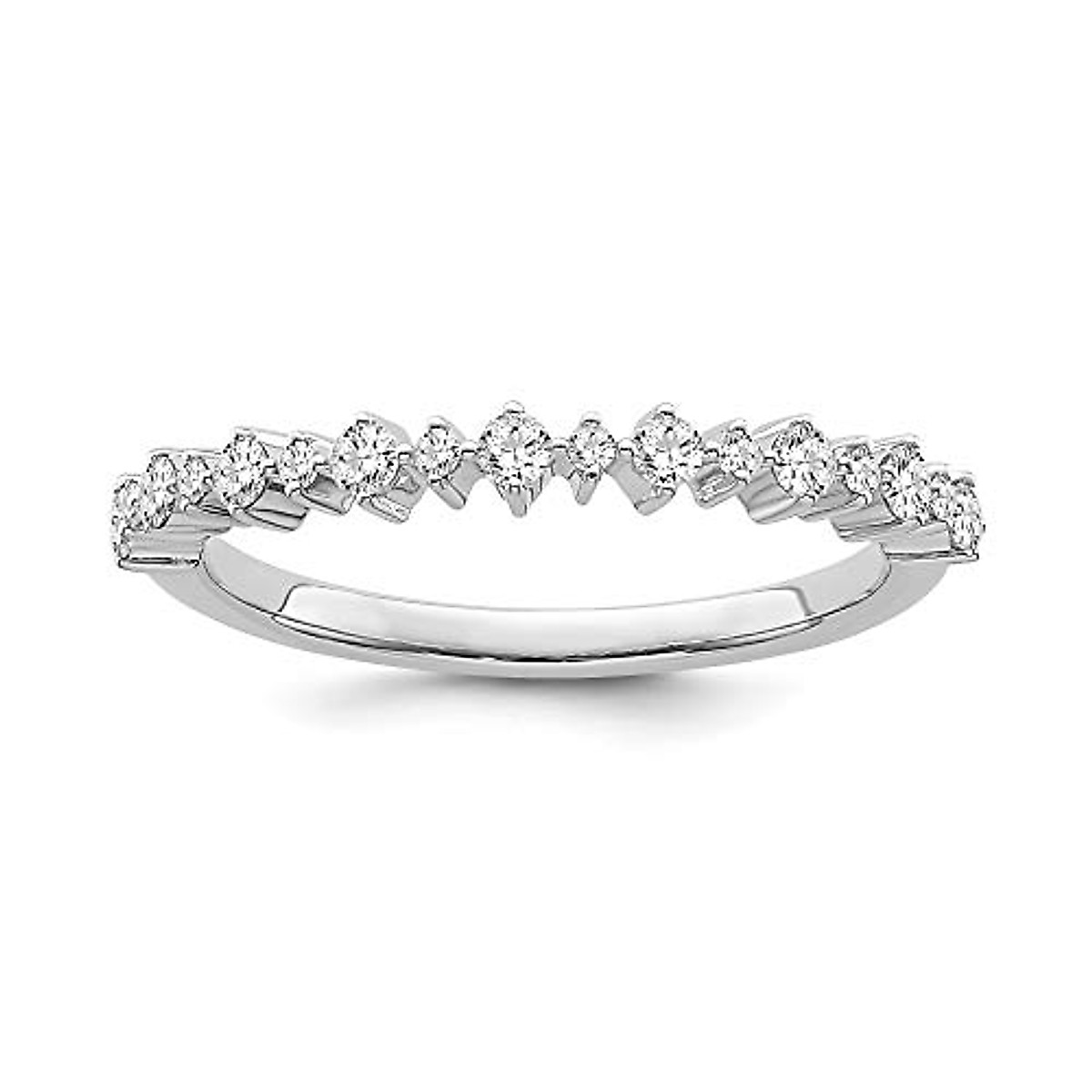 ARAIYA FINE JEWELRY 10K Yellow Gold Diamond Band Ring (1/4 cttw, I-J Color, I2-I3 Clarity), Size 7.5