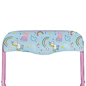 Peppa Pig Kids Table & Chairs Set - 3Piece Child Furniture (2 Padded Chairs & One Table 24"X 20"H) Activity Set Best for Playing, Reading, Eating, Art, Play Room, For Ages 3-7