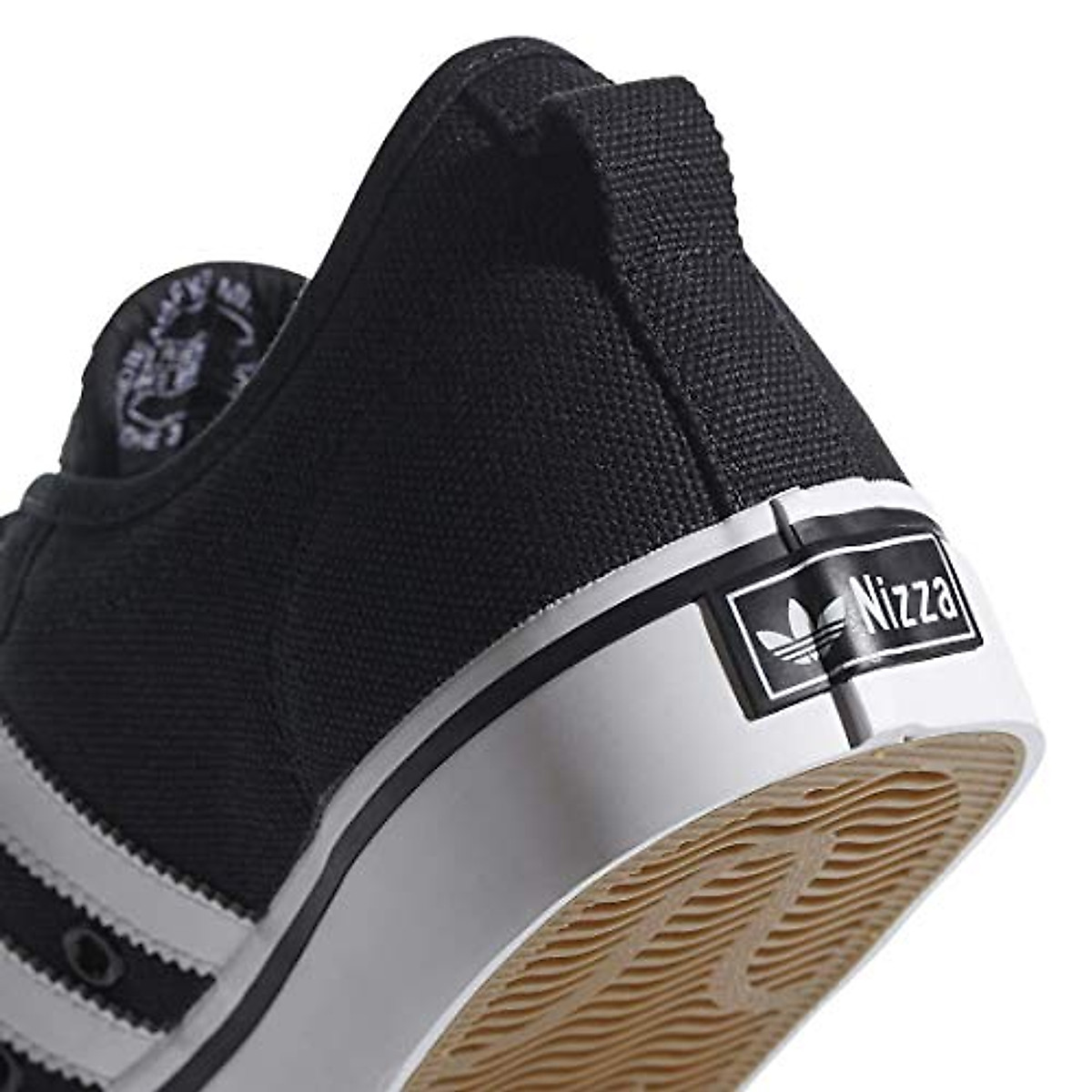 adidas Originals Men's Nizza Sneaker, Core Black/Cloud White/Cloud White, 12 M US