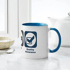 CafePress Eat Sleep Quality Assurance Mug Ceramic Coffee Mug, Tea Cup 11 oz