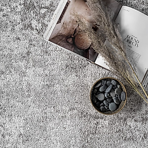 nuLOOM Jade Faded Abstract Area Rug, 5x8, Light Grey