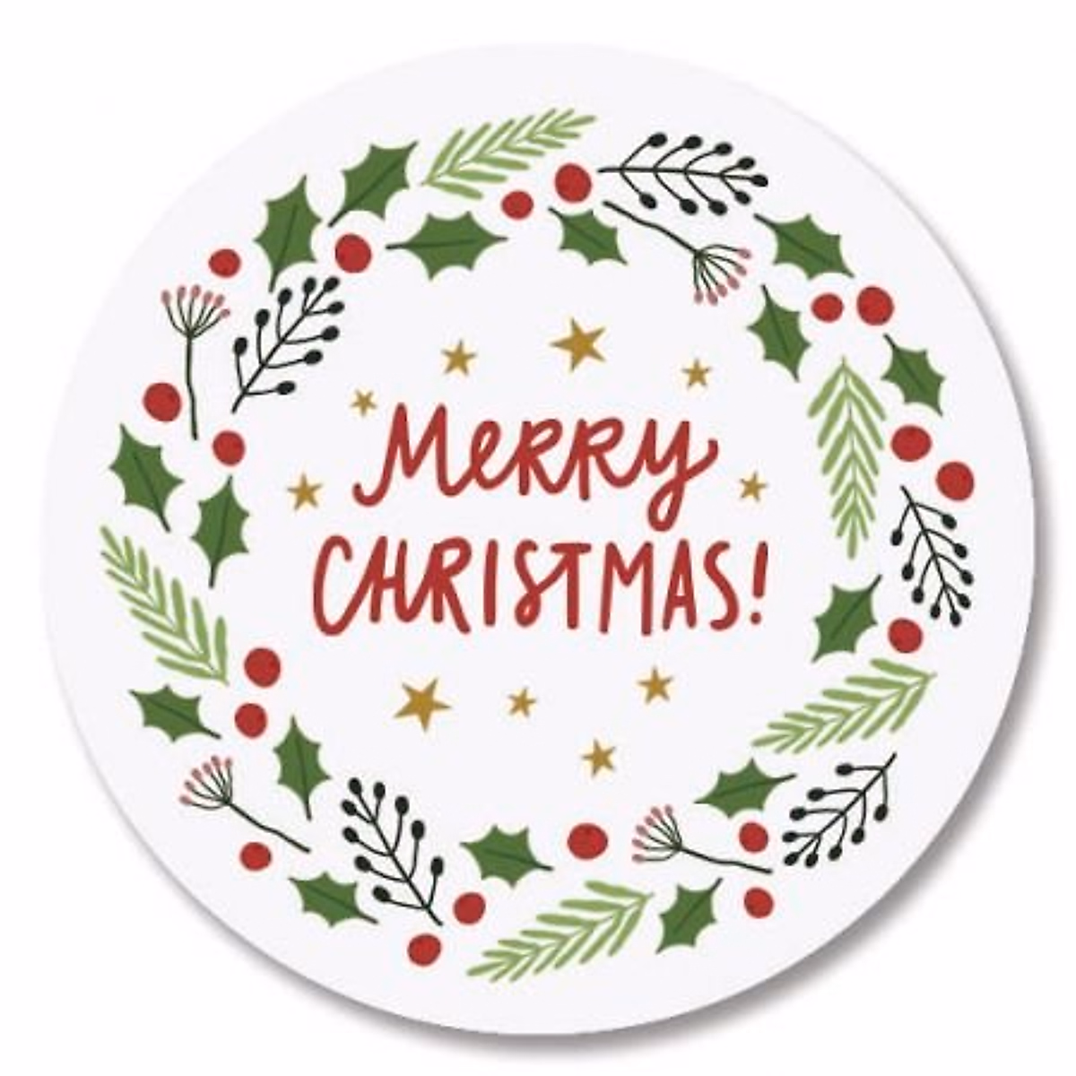 Love Was Born Christmas Envelope Seals- Set of 72 Holoiday Envelope Stickers