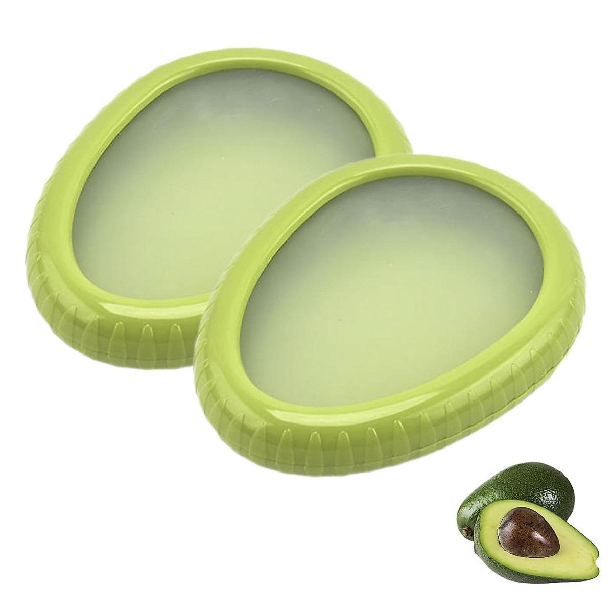 Generic Avocado Storage Organizer, 2pcs Avocado Saver Refrigerator Saver Keeper Storage Box, Fruit and Vegetable Storage Containers for Fridge, Reusable Silicone Fruit Organiser, IAM56N3SAX51KRKP1F6C