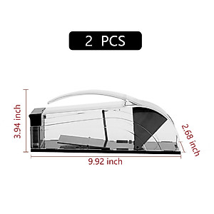 Humane Mouse Trap Indoor for Home 2PCS, Enlarged No Kill Rat Trap, Chipmunk Traps Reusable with Portable Tongs Live Rat Traps