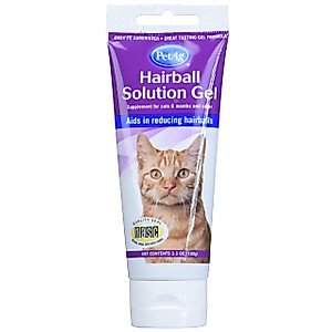 Pet-Ag Hairball Solution Gel Supplement for Cats - 3.5 oz - Helps Prevent and Reduce Hairballs in Cats 6 Months and Older