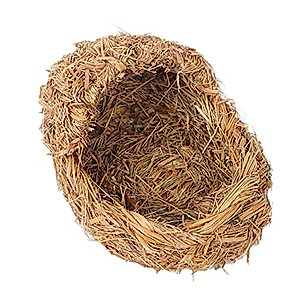 Mipcase Hay 2 Pcs Grass Animal Nest Rabbit Grass Nest Grass Woven Pet Nest Woven Guinea Bed Cat Straw