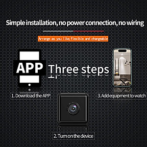 Lymoc Wireless Camera 1080P,Mini WiFi Camera Kids Pets Camera with Motion Detection Night Vision for Home Office Security,Phone Cameras for Surveillance - Size:1.5 x 1.5 x 1.5 inches