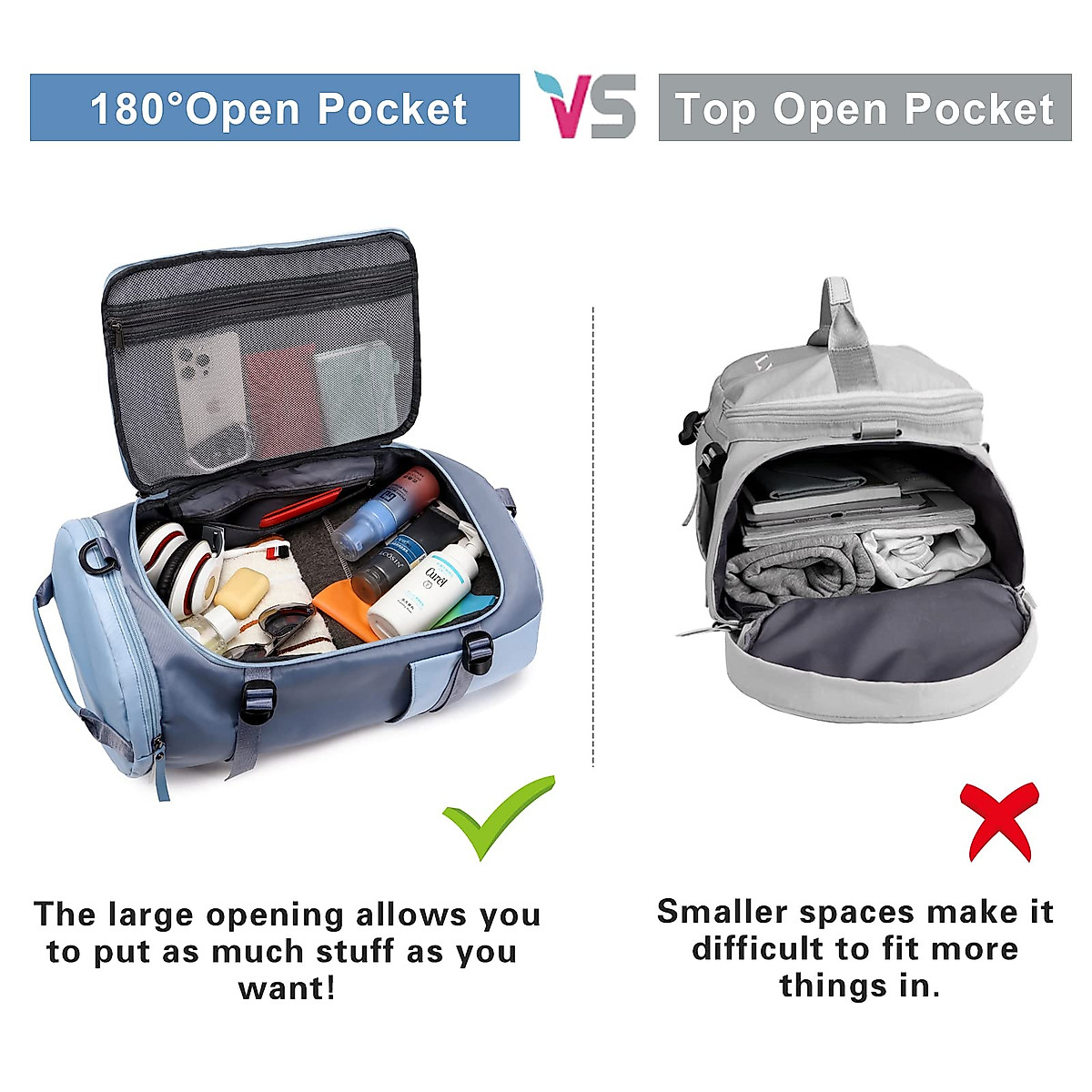 ACESAK Gym Bag for Women - Small Sports Duffle Bag with Shoes Compartment & Wet Pocket - 28L Gym Accessories Backpack Workout Bag Waterproof Carry On Rucksack Daypack