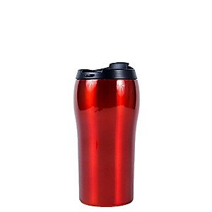 Mighty Mug - Stainless Steel Non-Tip Travel Mug - Double-Wall Insulated - Keeps Coffee, Tea and Drinks Hot for 6 Hours, Cold for 24 Hours, Leakproof, BPA-Free Tumbler, 16oz (2015 Red, 16oz)
