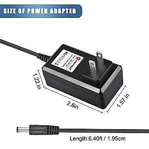 PKPOWER 6.6FT AC Adapter for G-Project G-Boom G-650 G650 Wireless Bluetooth Boombox Speaker Replacement Power Supply Cord Charger- Black