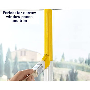 Zibra 5-Piece DIY Paint Brush Set with Detail and 2-inch Paint Brushes for Walls, Trim and Furniture, White