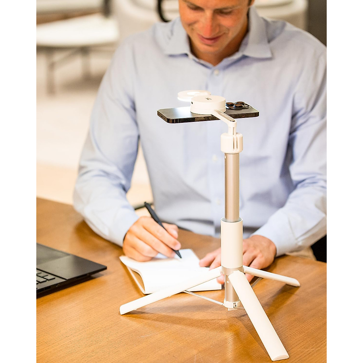 KraftGeek Magnetic Selfie Stick Tripod for iPhone, 64” Phone Tripod for Magsafe, Travel Tripod Stand with Remote for Cell Phone iPhone 16 Pro Max