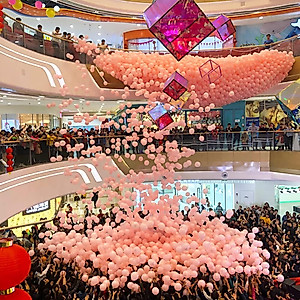 Wantu YX Balloon Drop Net Large Balloons Release Net for Transport Reusable Balloon Flying Net For Birthday Celebration, Graduation, Wedding, New Year Eve Party Supplies (100 balls(7.87x3.28 Ft))