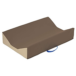Factory Direct Partners 10421-CHSD SoftScape Ultra-Soft Daycare Baby and Infant Contoured Changing Pad, Non-Slip Bottom, Built-in Handle Easy to Transport Travel - Chocolate/Sand