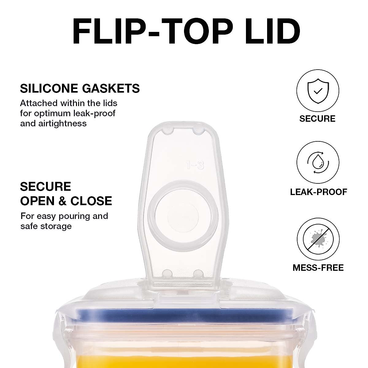 LocknLock Aqua Fridge Door Water Jug with Handle BPA Free Plastic Pitcher with Flip Top Lid Perfect for Making Teas and Juices, 2 Quarts, Clear