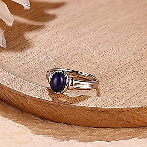 Diamday Mood Ring 925 Sterling Silver Stone Ring for Women Temperature Sensitive Color Changing Mood Stone Ring Durable Band Jewelry Gift -5