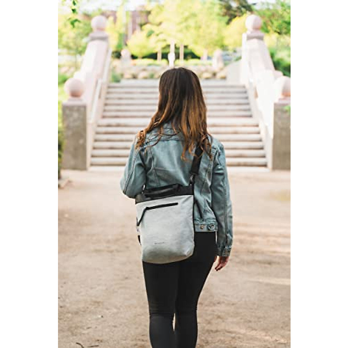 Sherpani Geo, Anti Theft Medium Crossbody Bag, Tote Bag, Travel Bag, Shoulder Bag, Purses for Women (Sterling)