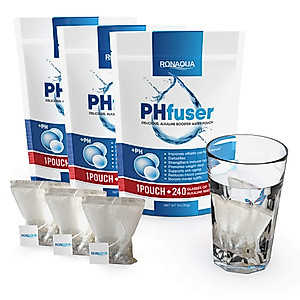 PHfuser Alkaline Water Filtration Pouch for your bottle, jar, pot, coffee/tea cup, jug, pitcher, container – Filter Purification System for Clean, Healthy, Safe, Anti-Oxidant, Anti-Aging water(3 Pack)