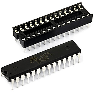 2pcs ATMEGA328P-PU ATMEGA328P with Bootloader and IC Socket Compatible for Arduino