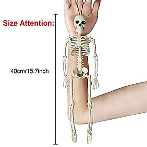 BLUELF Halloween Skeleton Decorations for Halloween Party Decorations, 2 Packs