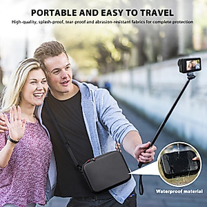 Tomat Osmo Action 5 Pro Carry Case for DJI Osmo Action 5/4 Camera Accessories Hard Shell Bag Travel Case Compatible with DJI Osmo Action 5 Pro Action 4 Adventure Combo