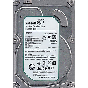 ST4000DM000, Z30, TK, PN 1F2168-300, FW CC54, Seagate 4TB SATA 3.5 Hard Drive (Renewed)