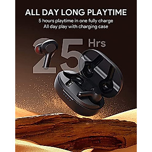 QHQO Wireless Earbuds, Bluetooth Earbuds with aptX Deep Bass, CVC 8.0 Noise Reduction, 4 Mics for Clear Calls, IPX7 Waterproof Bluetooth 5.2 Earphones44