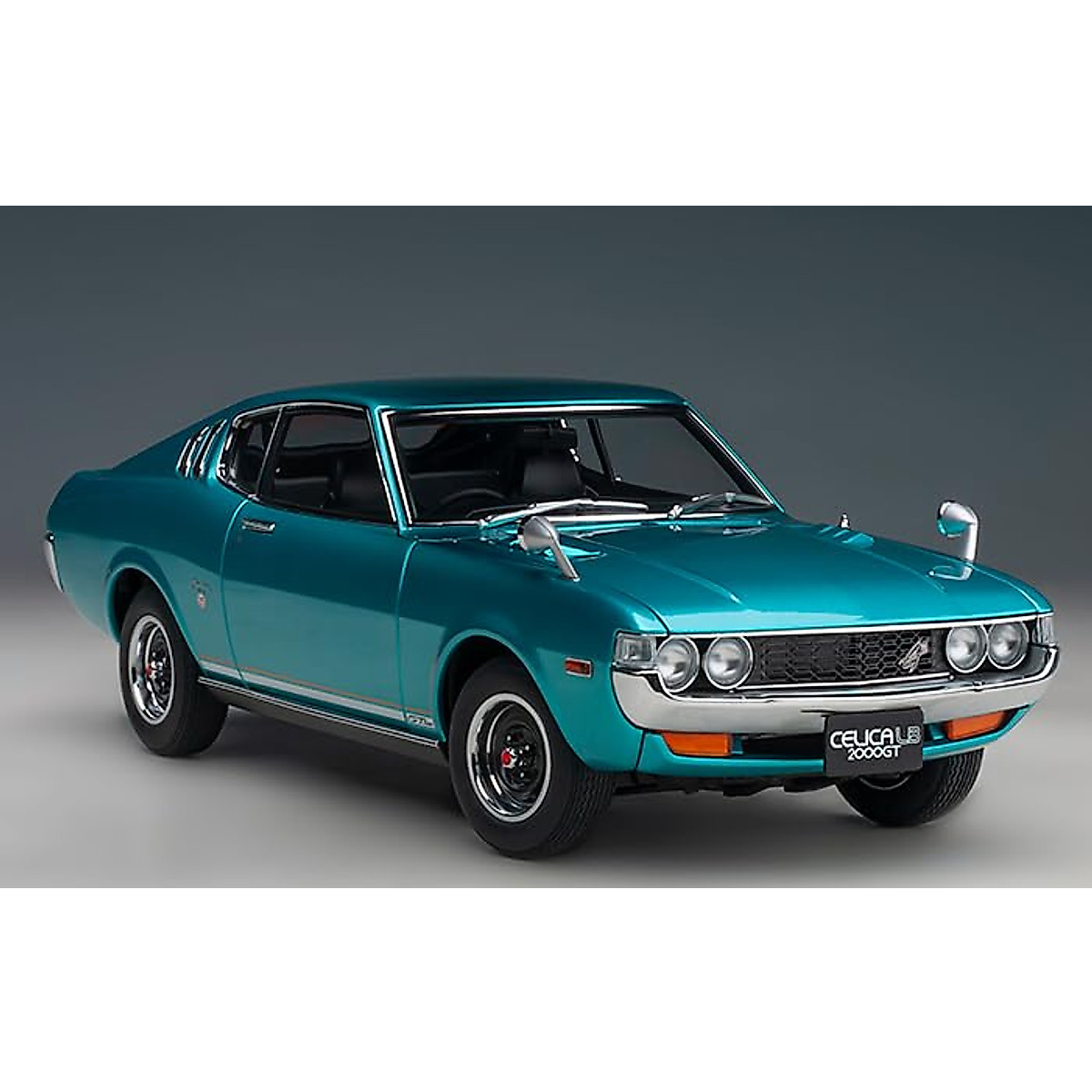 1973 Celica Liftback 2000GT (RA25) RHD (Right Hand Drive) Turquoise Blue Metallic 1/18 Model Car by Autoart 78767