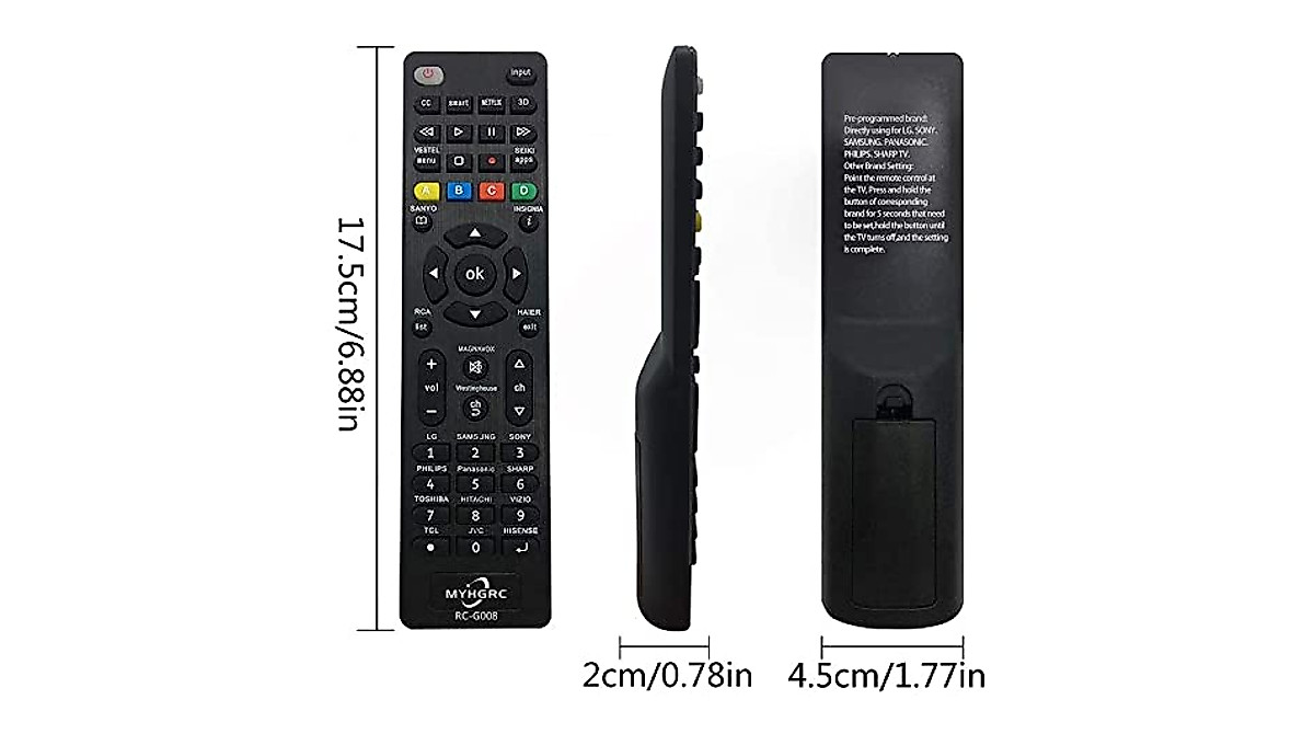 MYHGRC Universal Remote for 16+ Brands | Easy Setup & Reliable Performance