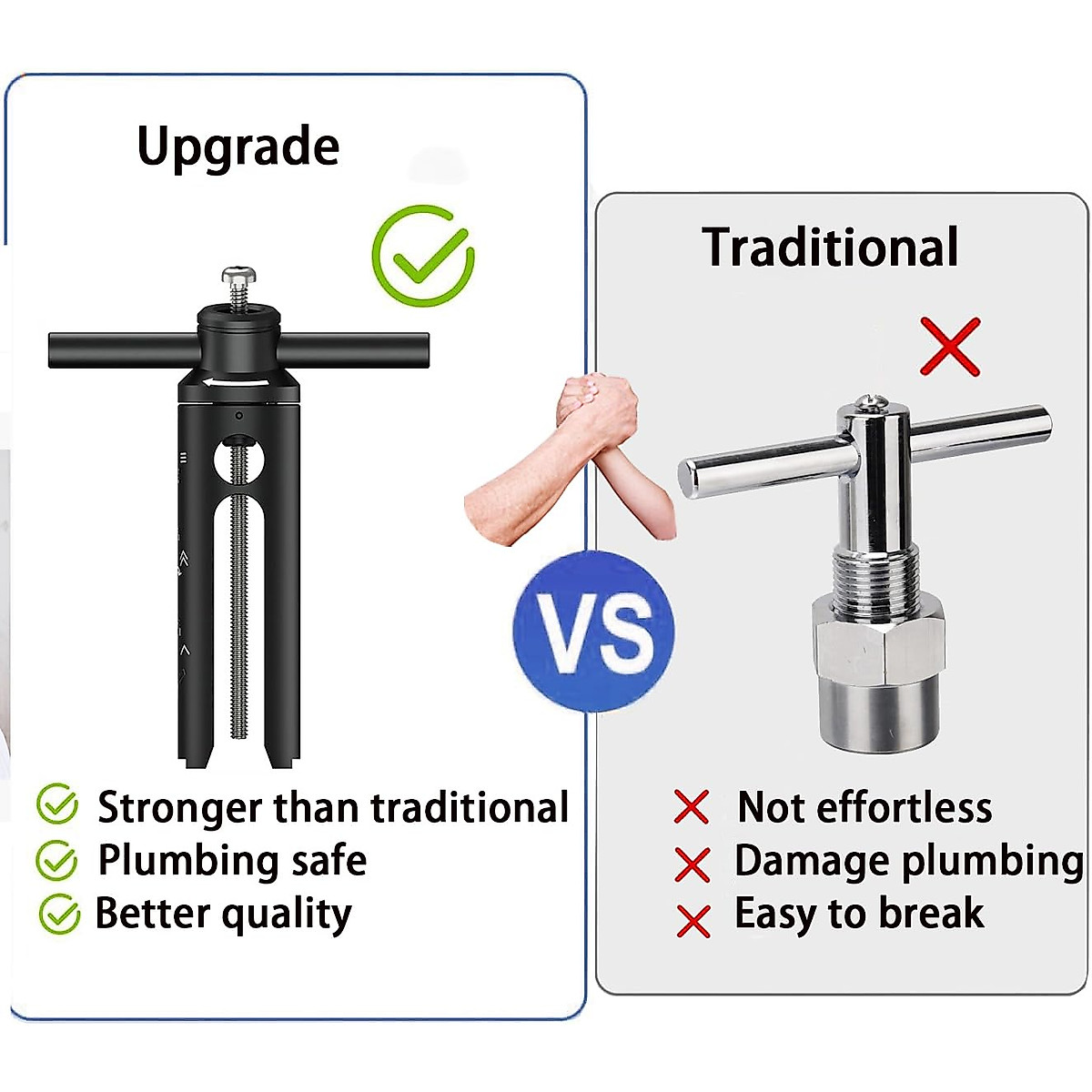 104421U Cartridge Removal Tool Compatible with Moen 1222 1225 1220, Shower Cartridge Puller Tool, Tub and Shower Faucet Cartridge Remover for Moen Posi-Temp Valve