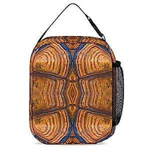 MINBHEBYUD Turtle Carapace Lunch Bag for Men Women, Insulated Lunch Bags for Office Work, Reusable Portable Lunch Box