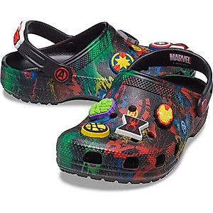 Crocs Kids' Superhero Clog , Marvel/Black, 3 Little Kid