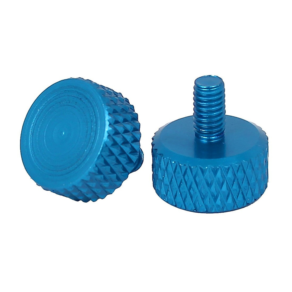 Aexit Computer PC Cleaning & Repair Graphics Card Flat Head Knurled Thumb Screws Sky Blue Computer Screws M3.5x6mm 10pcs