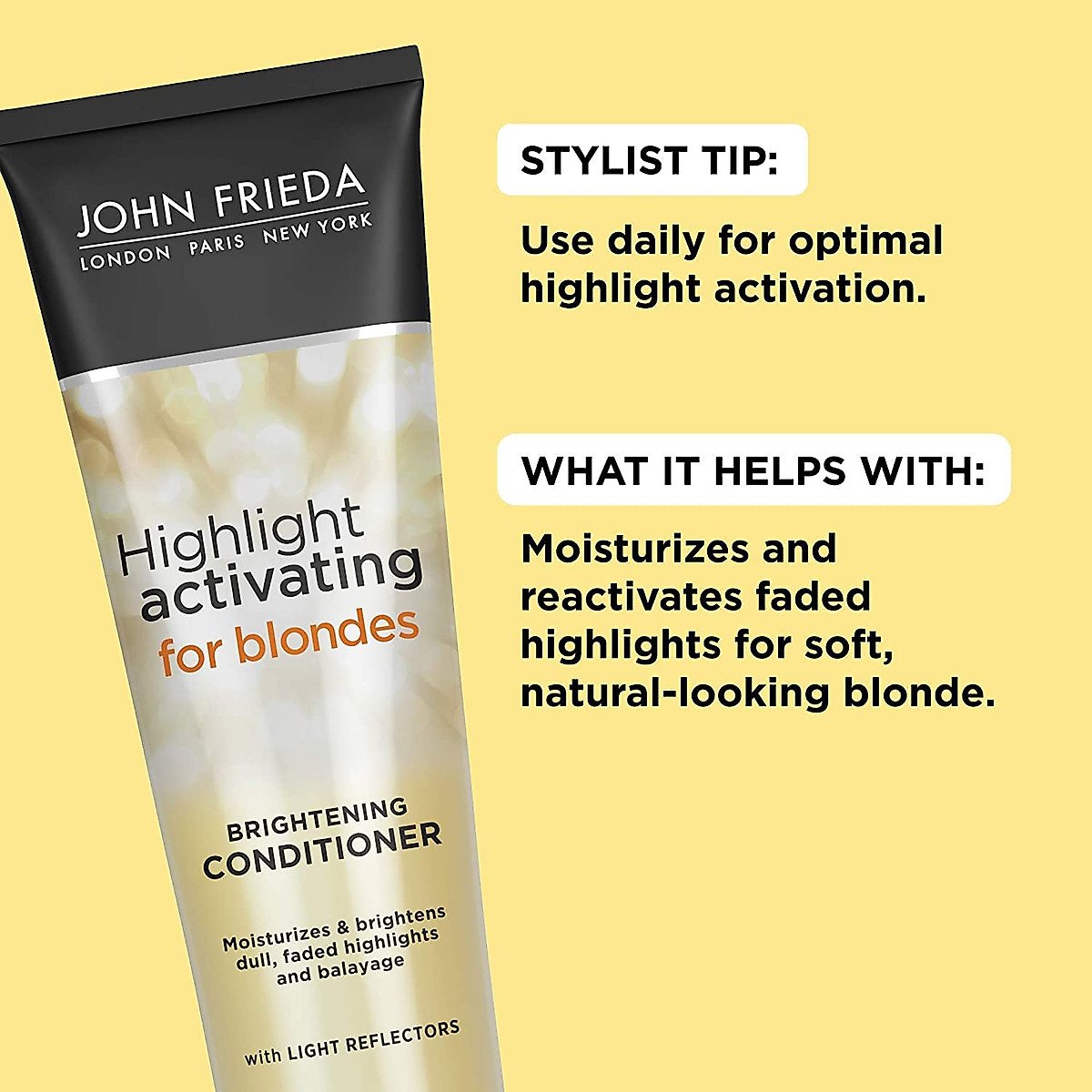 John Frieda Sheer Blonde Glistering Perfect Conditioner Platinum To Champagne - 8.45 Oz ( Pack of 3 )