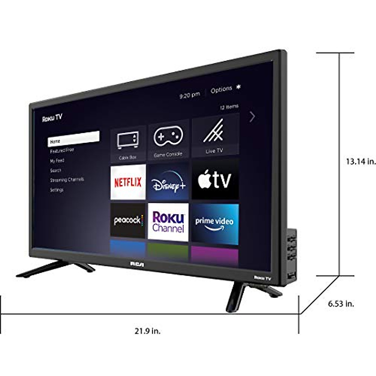RCA 24-inch Flat Screen 720p Roku Smart LED TV - RTR2461, 2022 Model