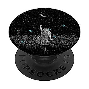 Wonderland Smiling Starry Night - Alice In Wonderland PopSockets PopGrip: Swappable Grip for Phones & Tablets