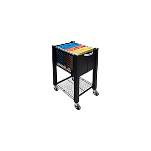 Vertiflex Vf53000 Instacart File Cart, 14-1/4W X 28-1/2D X 27-3/4H, Black