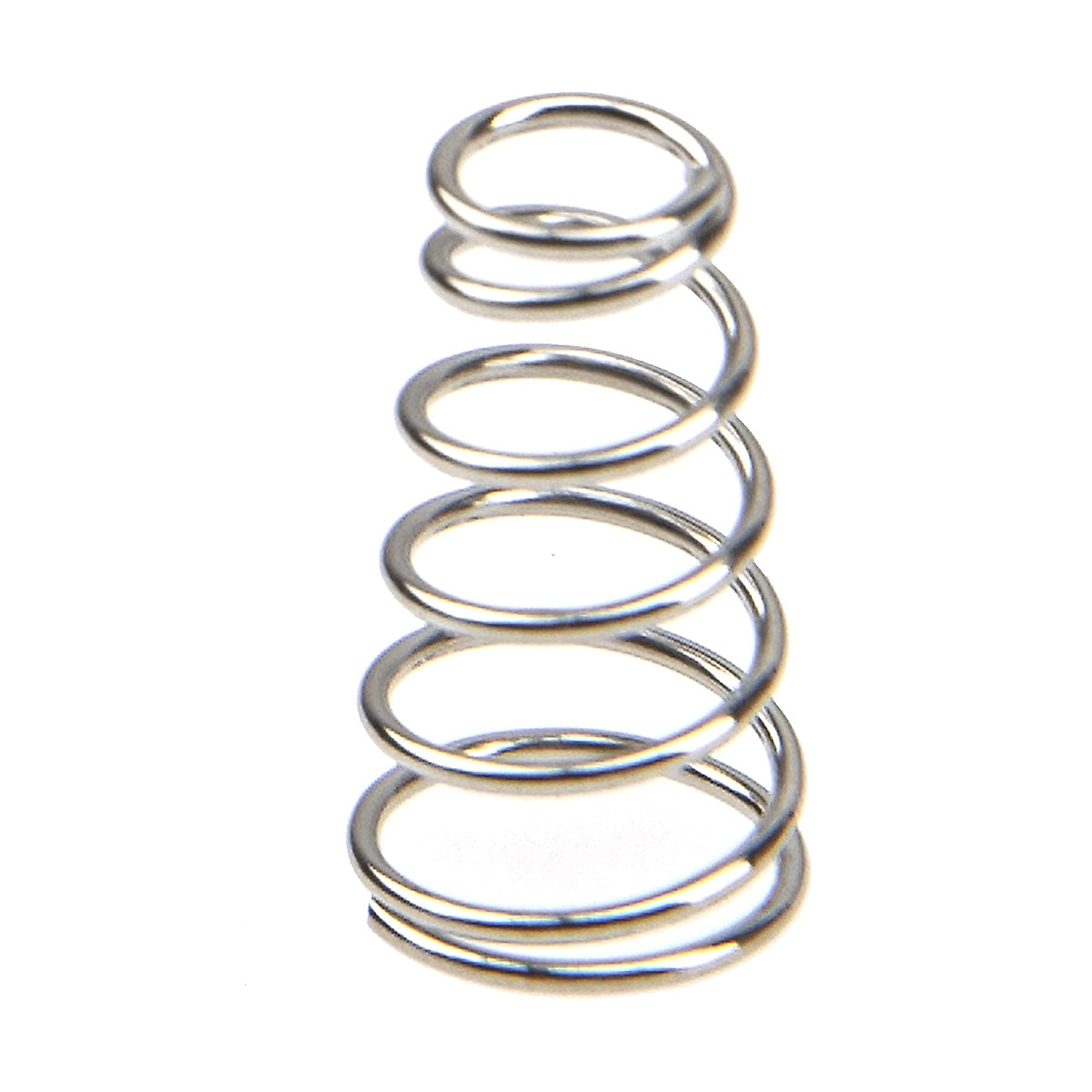 100Pcs Yootones Conical-Style Guitar Single-coil Pickup Height Springs Compatible with Strat Tele Guitar Pickup (Silver)