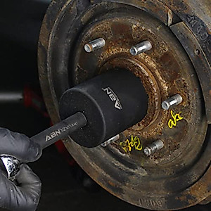 ABN Axle Bridge Nut Socket, 1pc - 1/2in Axle Nut Socket Set, Spindle Nut Socket Set Axle Nut Tool Compatible with GM