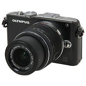 Olympus PEN E-PL3 14-42mm 12.3 MP Mirrorless Digital Camera with CMOS Sensor and 3x Optical Zoom (Black)