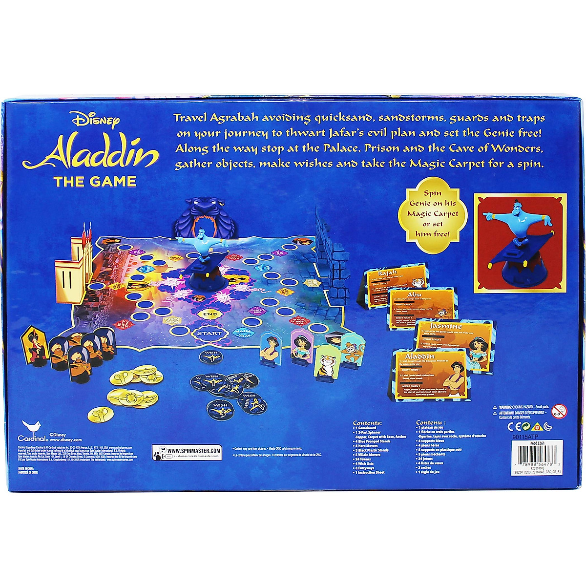 Disney Aladdin Board Game, for Families and Kids Ages 4 and Up