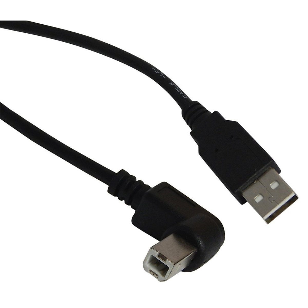 YCS basics 18 inch USB 2.0 Right Angle Printer/Scanner Cable