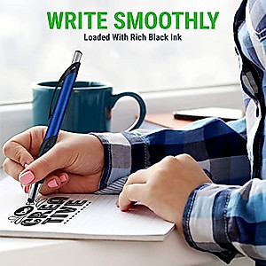 Stylus Pen, 2 in 1 Capacitive Stylus & Ballpoint Click Pen with Comfort Grip for Universal Touchscreen Devices, Tablets,iPad, iPhone 6,6 Plus, iPod, Android,Samsung Galaxy (Metallic 5 Pack)