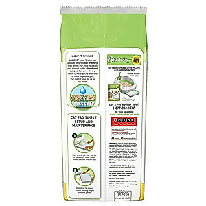 Purina Tidy Cats Breeze Cat Pad Refills, Clean & Easy Disposable Cat Pads for Breeze Litter System, Controls Odors, 10 Cat Pad Refills/Pack (Pack of 4)