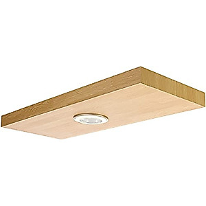 Kiera Grace kieragrace Stockholm Aberg Floating Shelf w/LED Light – Oak, 24" Matte Finish Wall Organization